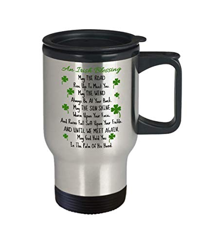 An Irish Blessing Travel Mug - Gift For Irish - Irish Mug - St Patrick's Day Mug