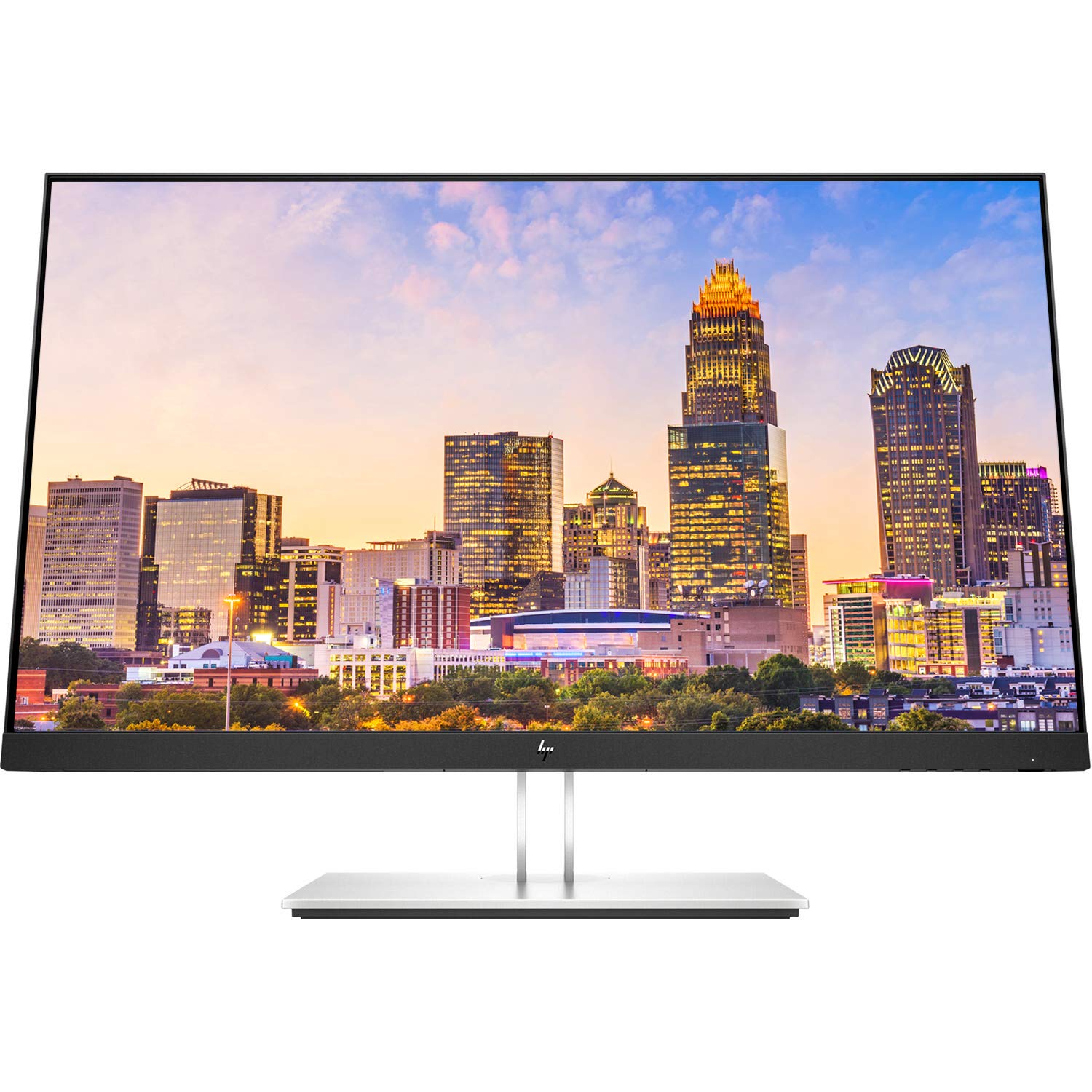 HP EliteDisplay E27 G4 27 Inch IPS LED Backlit Monitor 2-Pack Bundle with FHD 1920 x 1080, Blue Light Filter, HDMI, VGA, DisplayPort