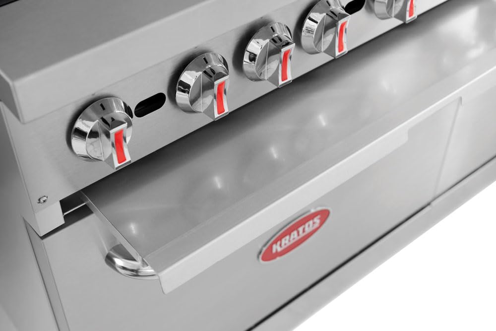 Kratos Commercial Gas Range and Oven - 10 Burners and 2 Full Sized Ovens, Liquid Propane Powered, 360,000 Total BTU Output, 60"W, (29Y-045-LP)