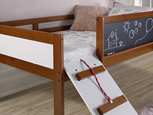 Donco Kids Twin Novelty Art Play Junior Low Loft Espresso