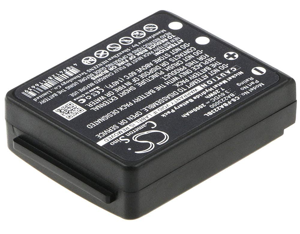 Replacement Battery for HBC Radiomatic Quadrix Keynote Patrol D Micron 4 Micron 5 Micron 6 Crane Remote Control, fits Part no BA223000 BA223030 FUB6