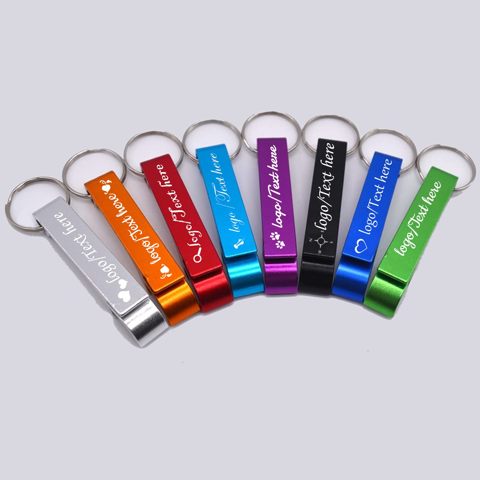 12 PCS Customized Bottle Openers for Wedding Party,Wedding Favors for Guest,Personalized Bottle Openers, Pocket Size, Aluminum