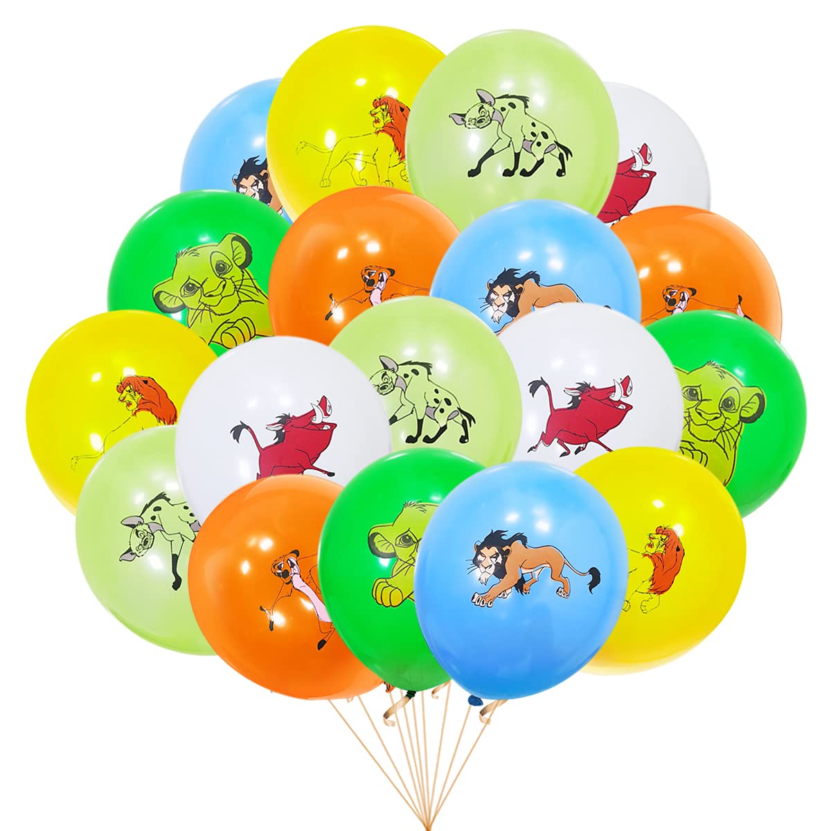 36 Pcs Lion King Latex Balloon,Lion King Balloons Party Decorations for Kids Baby Shower Birthday Party Supplies
