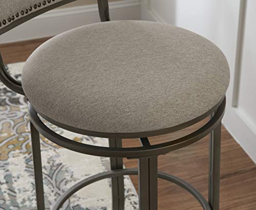 Powell Pewter Metal and Rustic Wood Counter Height 3 Piece Set Franklin Dining