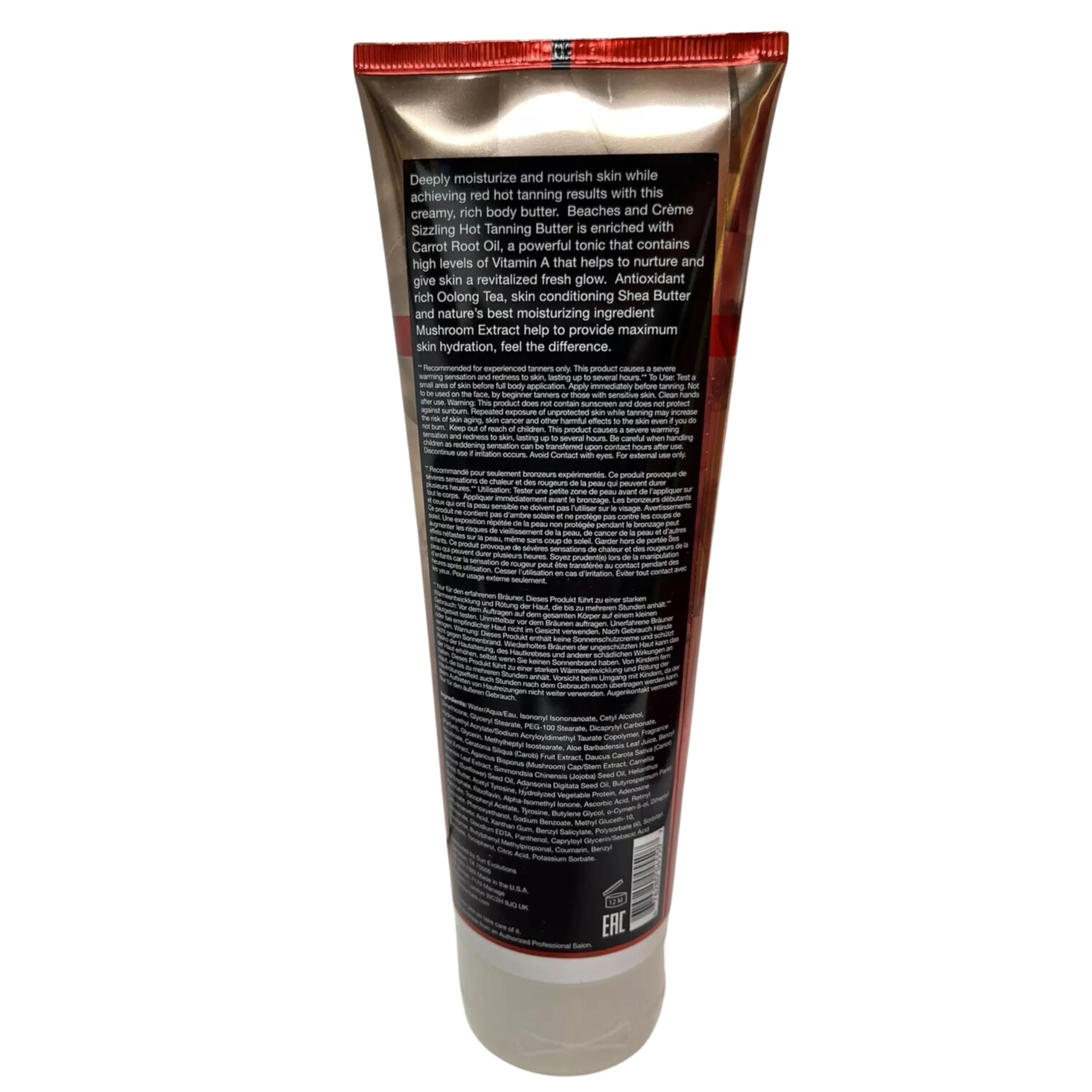 Beaches & Creme Sizzling Hot Tanning Butter 8.5oz