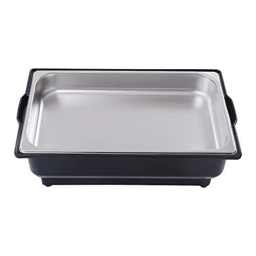 500W Electric Buffet Warmer Server Chafing Dish Buffet Tray Food Warmer Set 3 Compartment Buffet Server Chafing Dish Stainless Steel Chafing Server Set Buffet Server Warmer Food Insulation