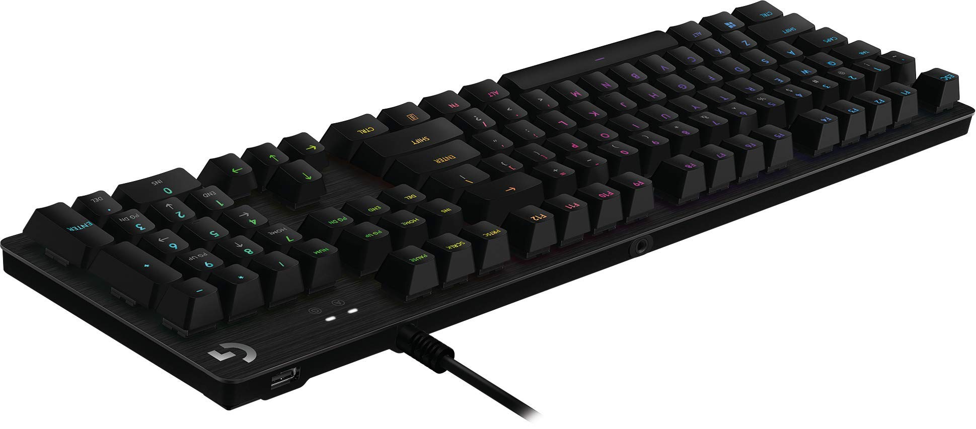 Logitech G512 SE Lightsync RGB Mechanical Gaming Keyboard with USB Passthrough - Black (Renewed)