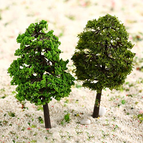 70pcs 3-9cm Model Trees HO Scale Layout, Model Train Scenery Architecture, Railroad ArchitectureModel Train Scenery Architecture, Railroad Architect Diorama Tree for DIY Scenery Landscape, Mixed Color