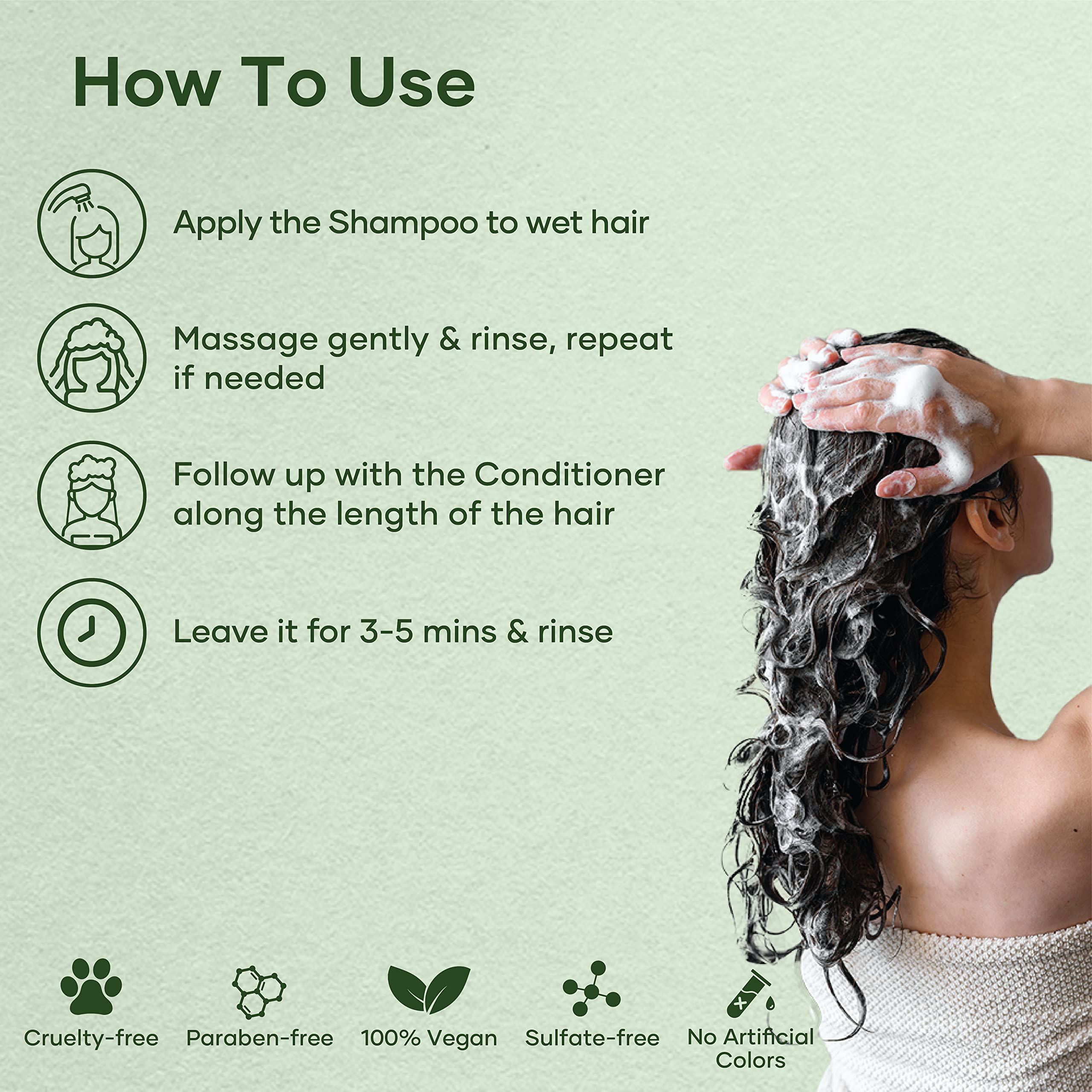 Botanic Hearth Vegan Collagen Infused Tea Tree Shampoo and Conditioner Set, 16 fl oz each - Sulfate Free, Paraben Free - For Itchy and Dry Scalp - Men and Women