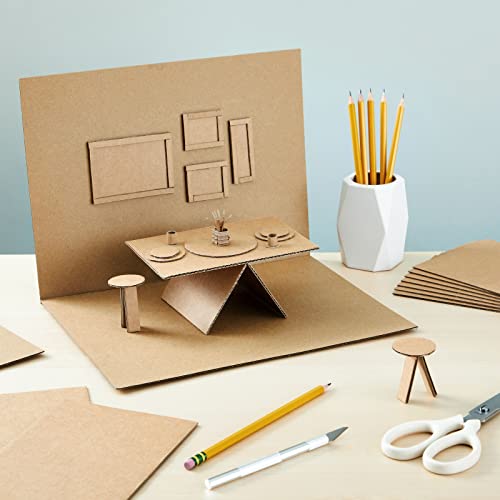200 Pack 5x7 Corrugated Cardboard Sheets for Mailers, Flat Packaging Inserts for Shipping, Mailing, Crafts, 2mm Thick