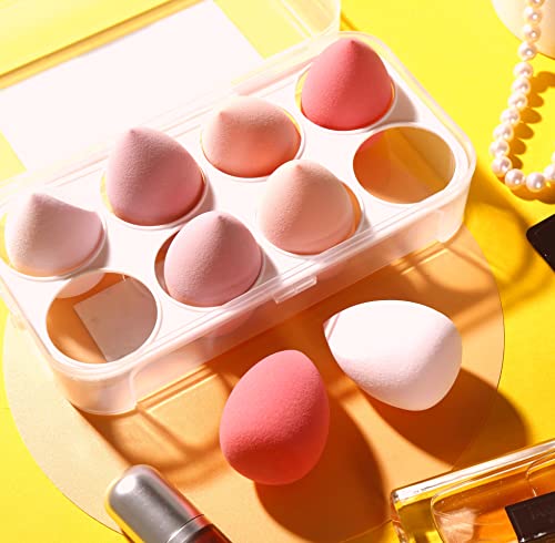 Makeup Sponge, Beauty Sponge, Makeup Blender Sponge 8 PCS, Original Scene Music(Music Type :Kawaii Bass),Dry and Wet Use, Makeup Sponges for Foundation, Makeup Blender Sponge Set with Gift Box