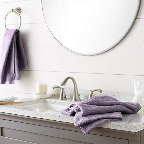 Amazon Basics Cotton Hand Towel - 24-Pack, Lavender, 16" x 26"