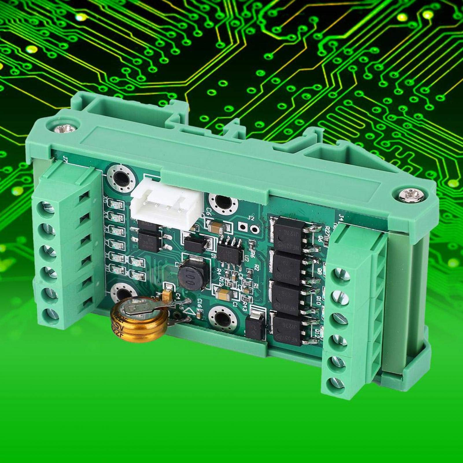 Programmable Controller, Module Control Board, Mini Programmable Controller DC 10~24V Industrial Control Board Logic Controller Module 8000 Steps for Industrial Supplies