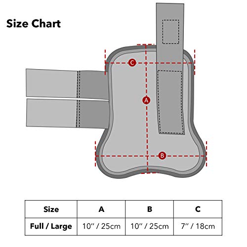Harrison Howard Horse Tendon Boots Open Front/Fetlock Boot for Horse Protective Boots for Jumping, Trail Riding Set of 4