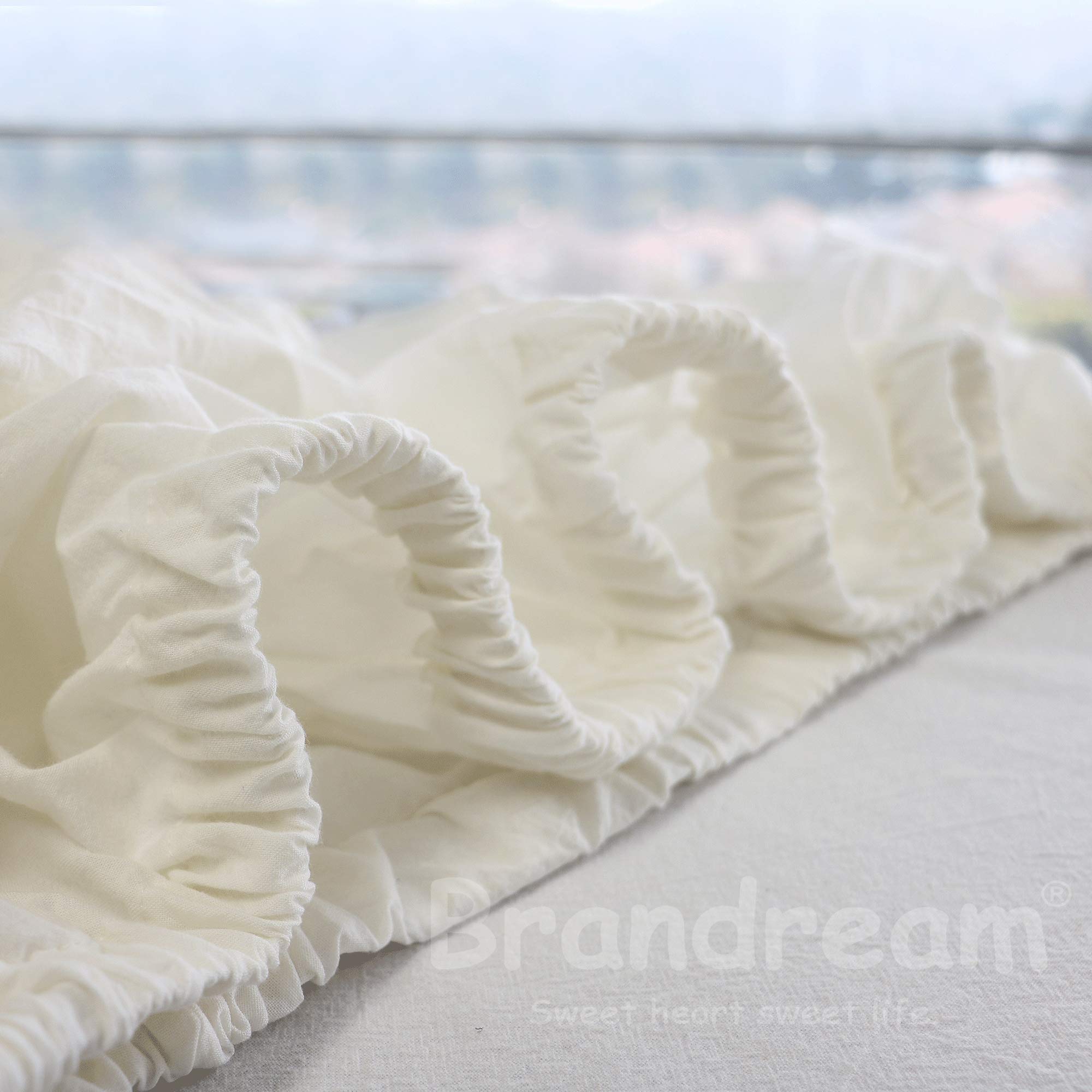 Brandream White Black Nursery Bedding Buffalo Plaid Neutral Baby Bedding 3 Piece Patchwork Blanket Set, Fitted Sheet, Crib Skirt