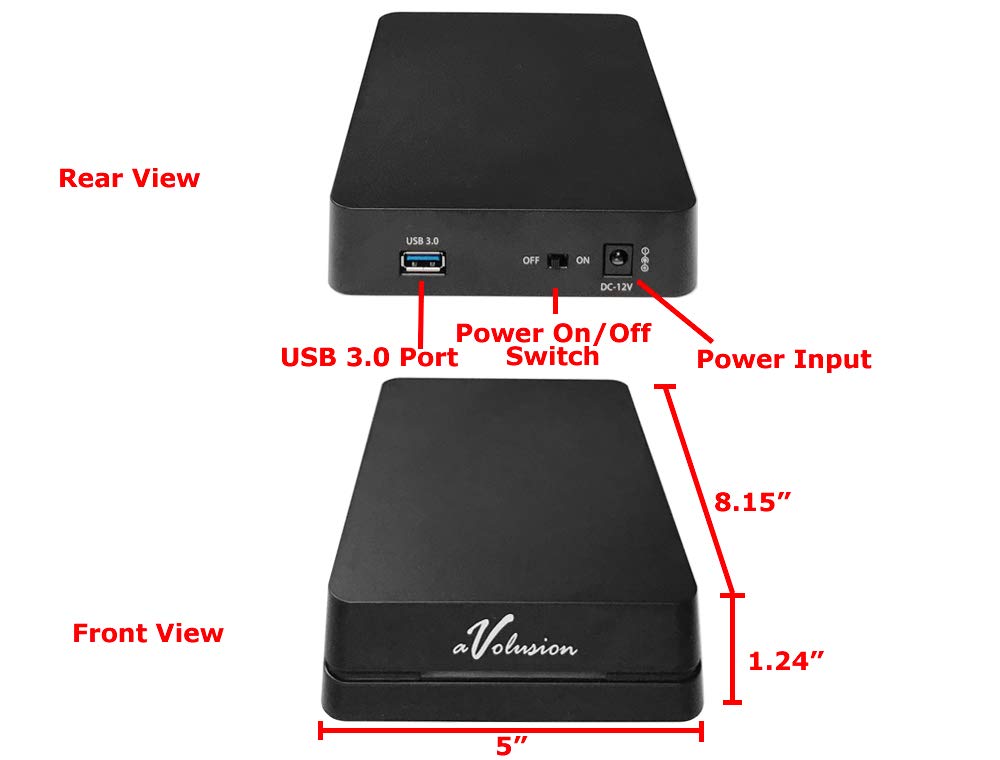 Avolusion HDDGear Pro 7200RPM 256MB Cache USB 3.0 External Gaming Hard Drive (for Xbox Series X |S, ONE X/S, Pre-Formatted) (Renewed) (8TB)