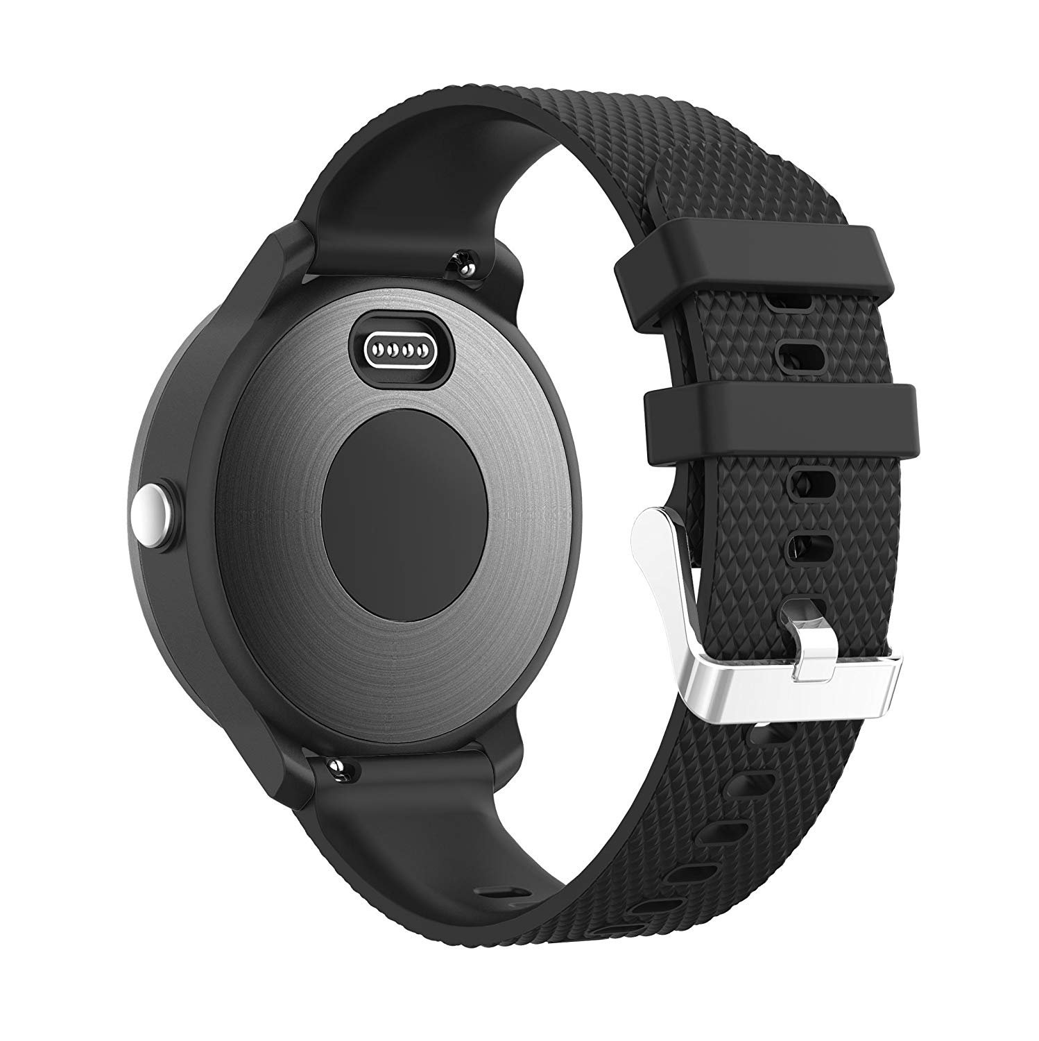 Anrir Vivoactive 3 Watch Band, 20mm Silicone Bands for Garmin Vivoactive 3/Forerunner 645 Music/Samsung Galaxy 42mm/Galaxy Watch 3 41mm/Galaxy Watch Active 2 40mm/44mm-Black