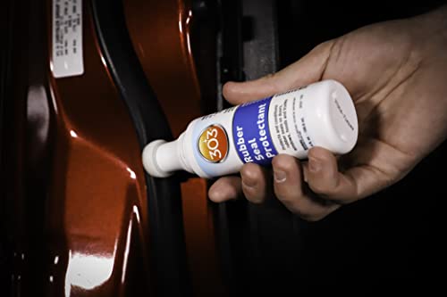 303 Rubber Seal Protectant - Protects And Conditions Seals On Doors, Windows, Hoods, Trunks Rejuvenates Color Old Seals, 3.4 fl. oz. (30324)