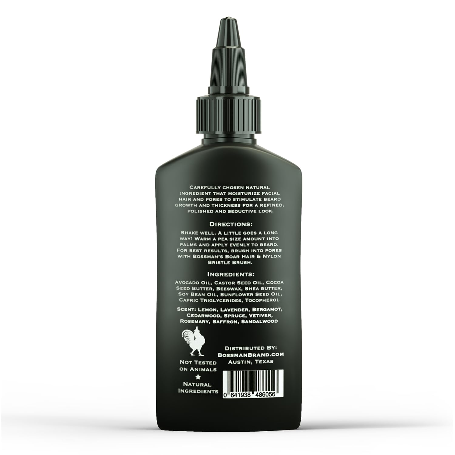 Bossman Beard Oil 4oz, Thicker consistency Jelly - Made in USA - Longer Lasting - Bigger Bottle - Natural Ingredients - Non Greasy - 3 Pack (Gold)