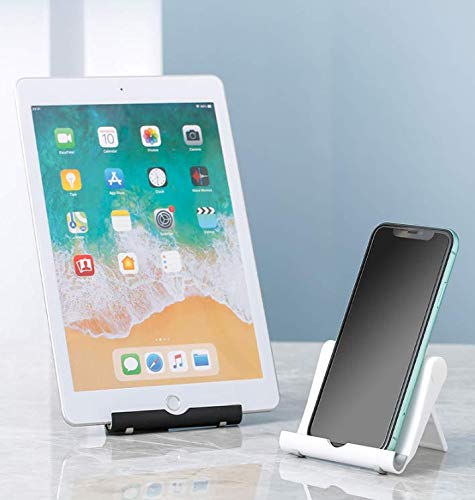 2 Pack Adjustable Foldable Tablet Stand, Compatible with Fire 7 Tablet, Samsung S7 S8, Portable and Adjustable