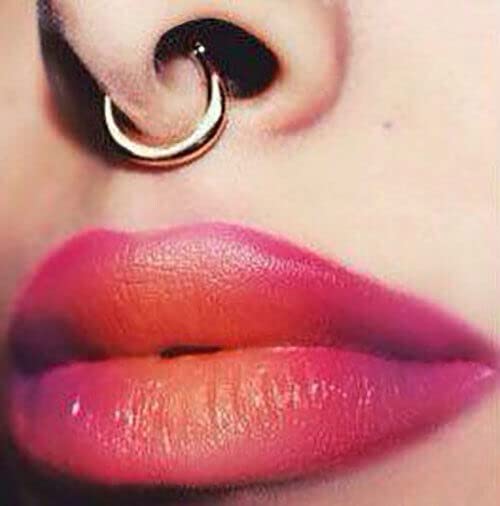 16G Fake Clip On Septum Nose Ring Ear Tragus STAINLESS STEEL Non Piercing Style 88888-789
