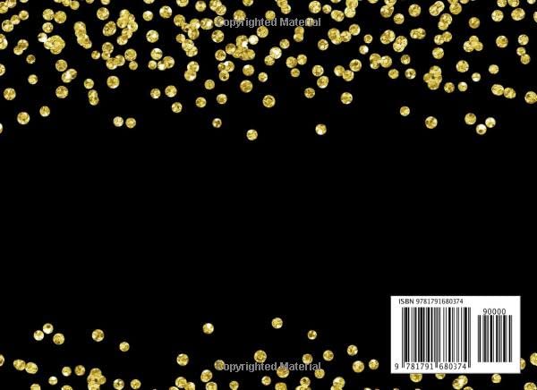 30th Birthday Guest Book: Gold on Black Birthday Party Guest Book for 30th Birthday Parties