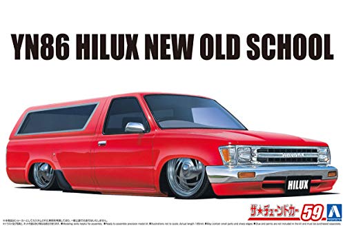 Aoshima Bunka Kyozai 1/24 The Model Car Series No.59 Toyota YN86 Hilux New Old School 1995 Model Car