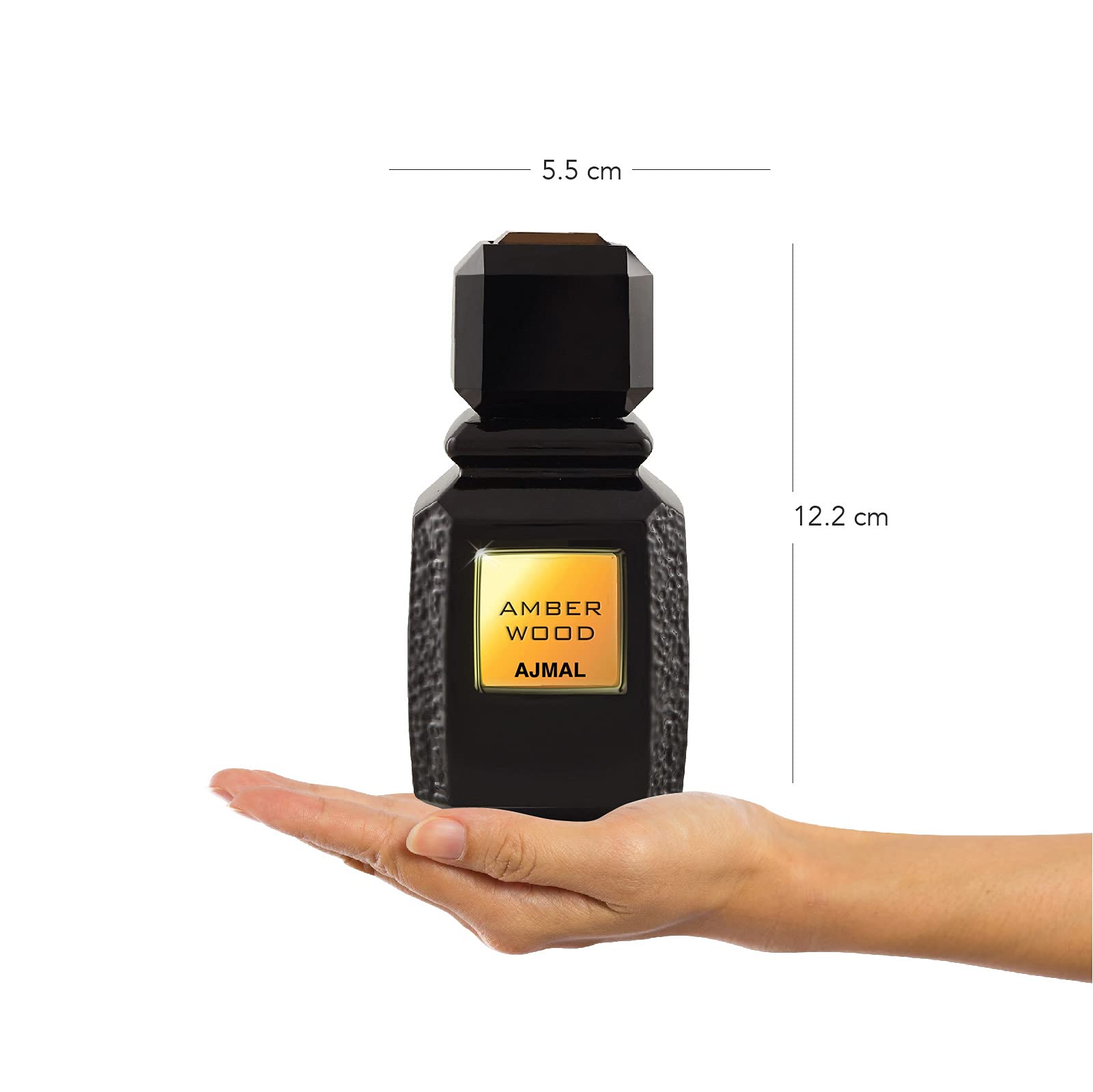 Ajmal Amber Wood for Unisex EDP, 3.4 Ounce - Made in Dubai