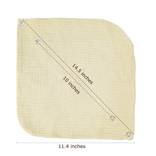 Muslin Bandana Bibs, Soft Absorbent 2 Layers Drool Bibs with Adjustable Snap Closure, Multi-Use Scarf Bibs for Heavy Droolers Baby Girls Boys Unisex Newborns Infants Toddlers (8 Solid color)
