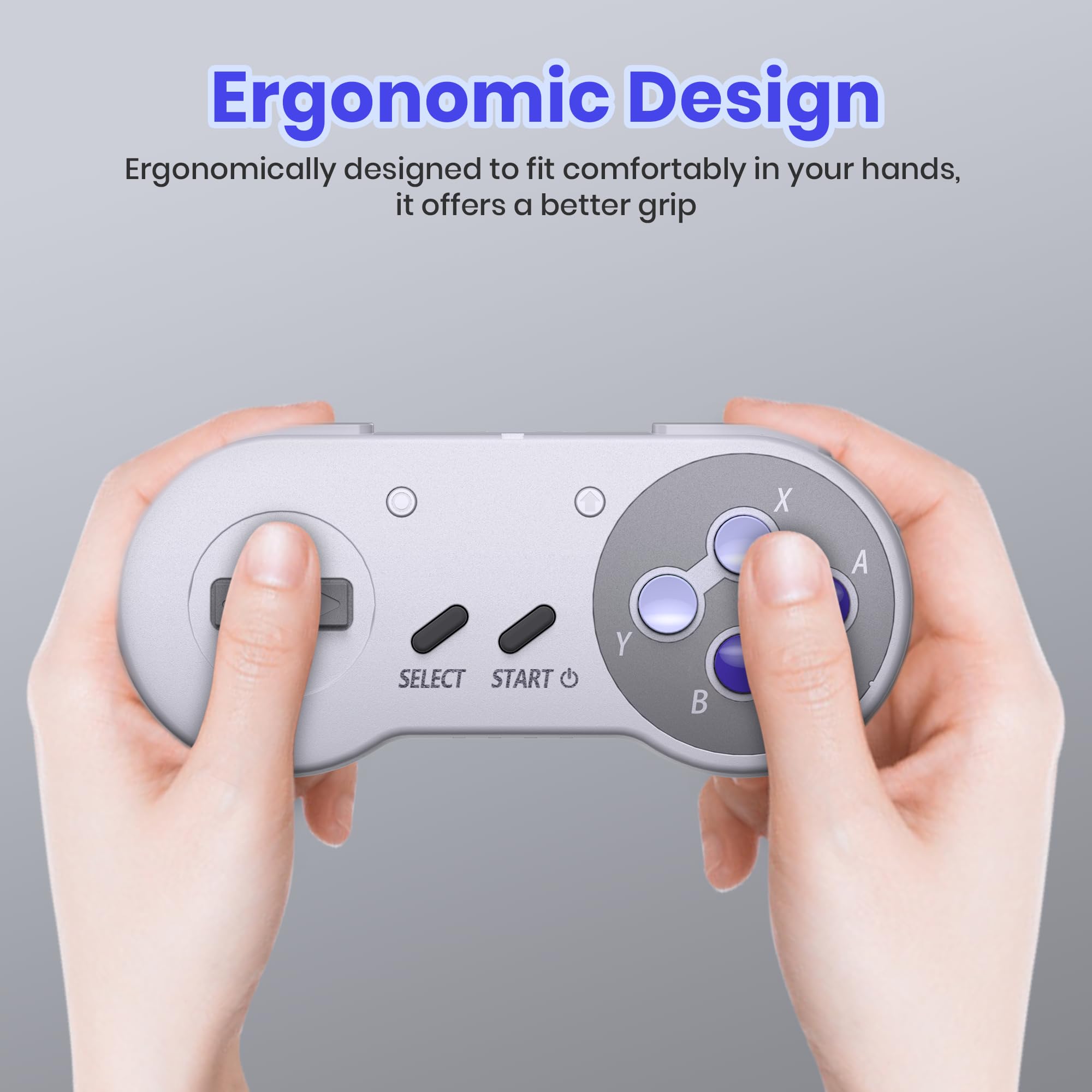 2 Pack PC USB SNES Retro Super Controller Gamepad Compatible with SNES Games, Retro SNES PC Controller Joypad for Windows PC iOS MAC Linux Raspberry Pi Retropie Sega Genesis Higan OpenEmu Emulator