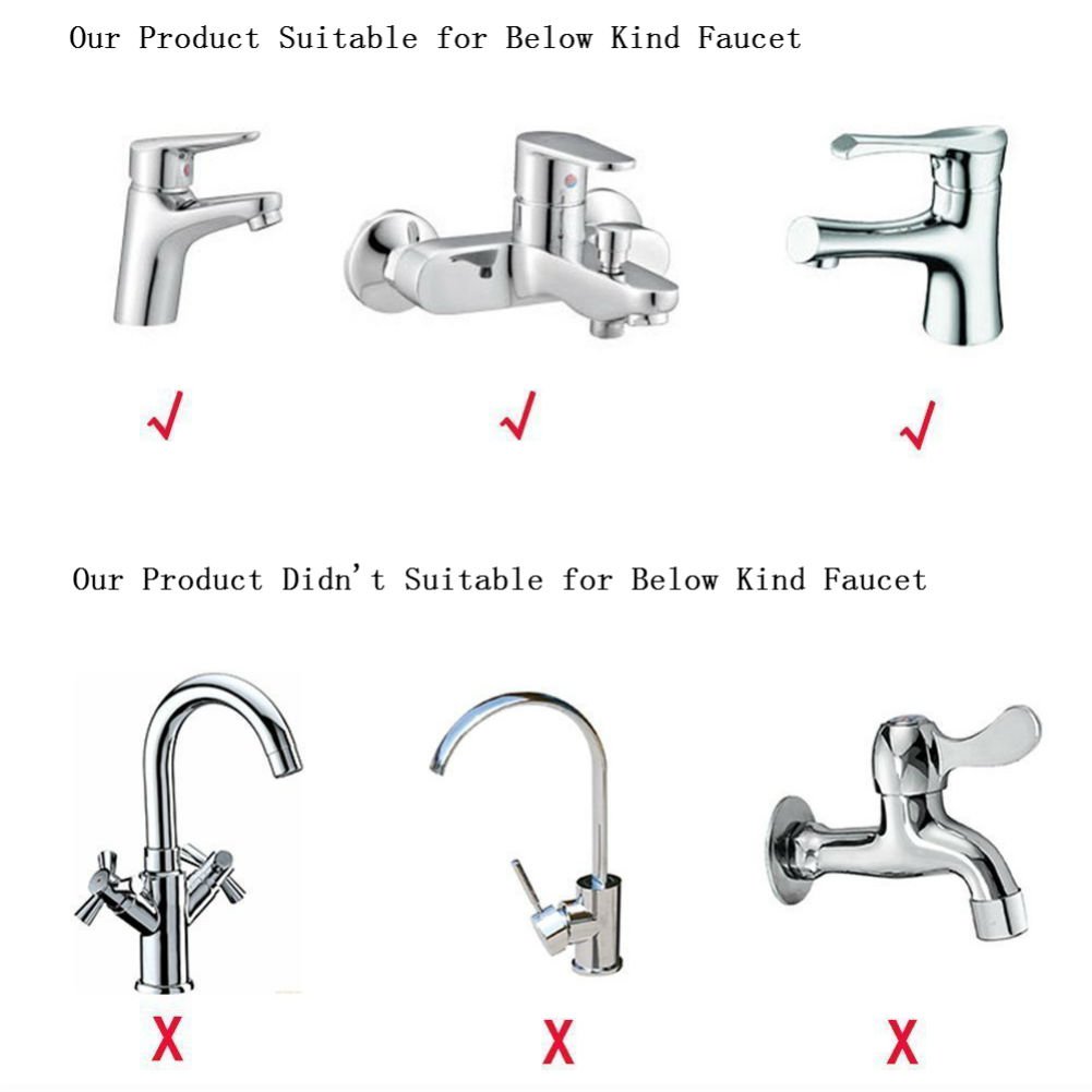 AKOAK 2 Pcs/Pack Safe Baby Faucet Extenders Natural Leaves Design Faucet Handle Extensions Sink Handle Extenders for Babies,Toddlers,Kids and Children(Brown and Blue)