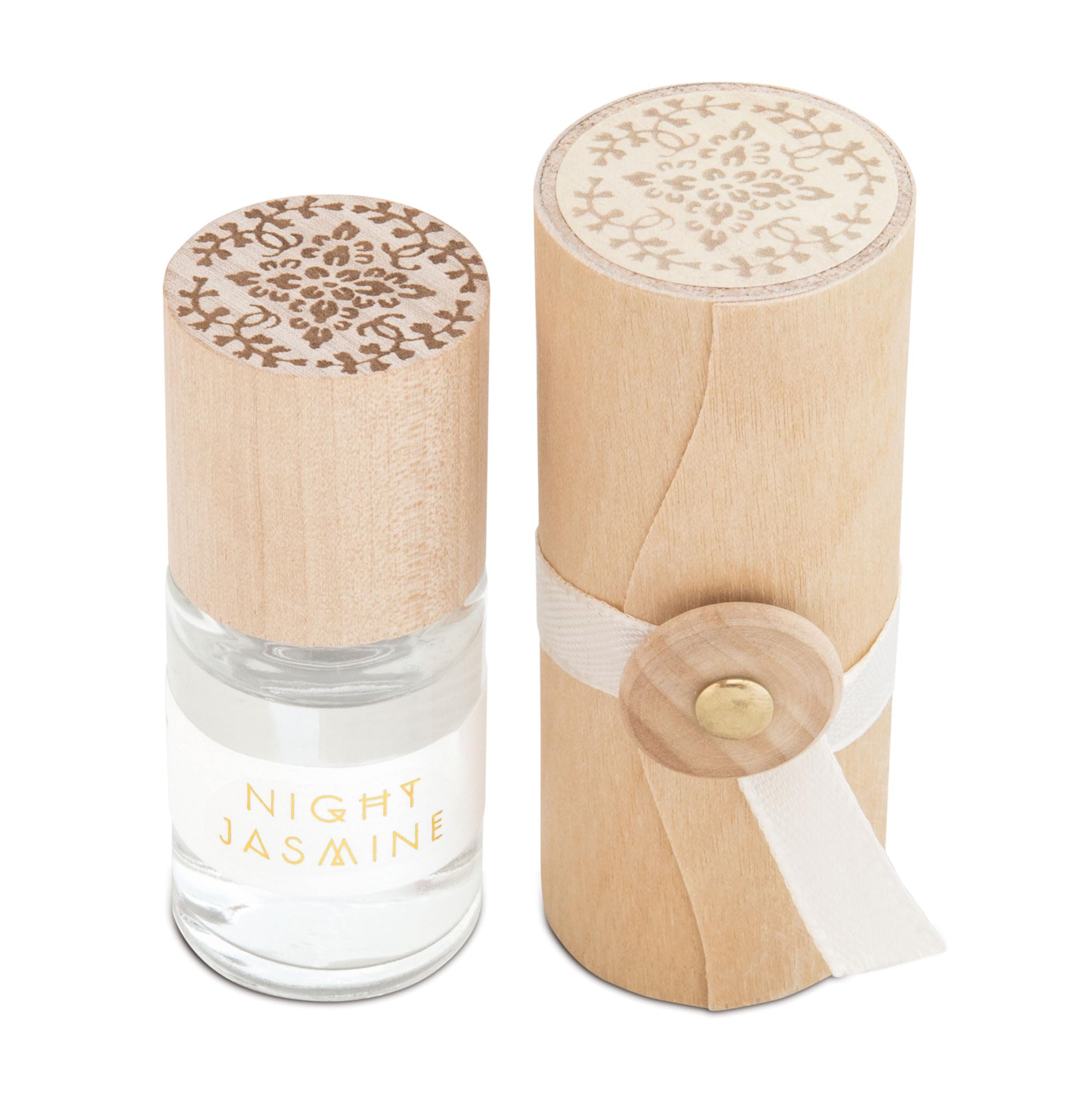 Skeem Print Block Rollerball Perfume - Night Jasmine - Natural Ingredients - Travel Perfume, Mini Perfume Oil (.5 fl oz)