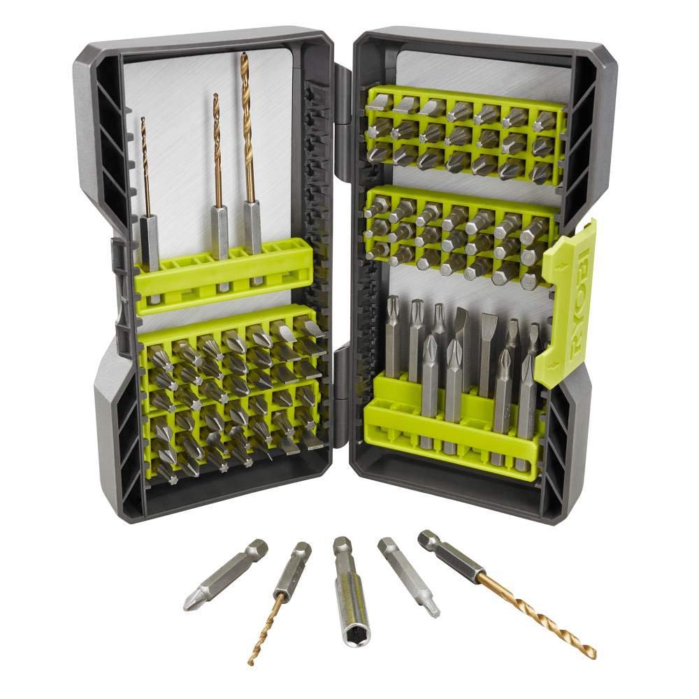 RYOBI A981033QP Titanium Coated Steel Drill and Drive Kit (103-Piece)