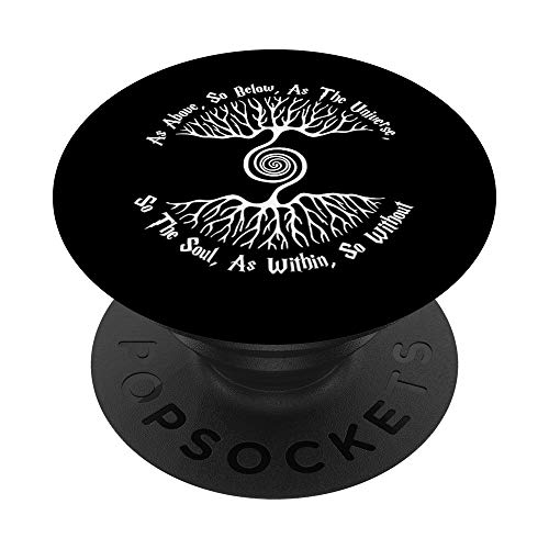 As Above So Below as the Universe So The Soul Wiccan Pagan PopSockets Swappable PopGrip
