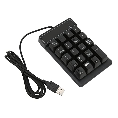 19 Keys Numeric Keypad, Mini USB Mechanical Numpad with Floating Keys, Gaming Keyboard, Portable Ergonomic Number Pad for Laptops, Computers