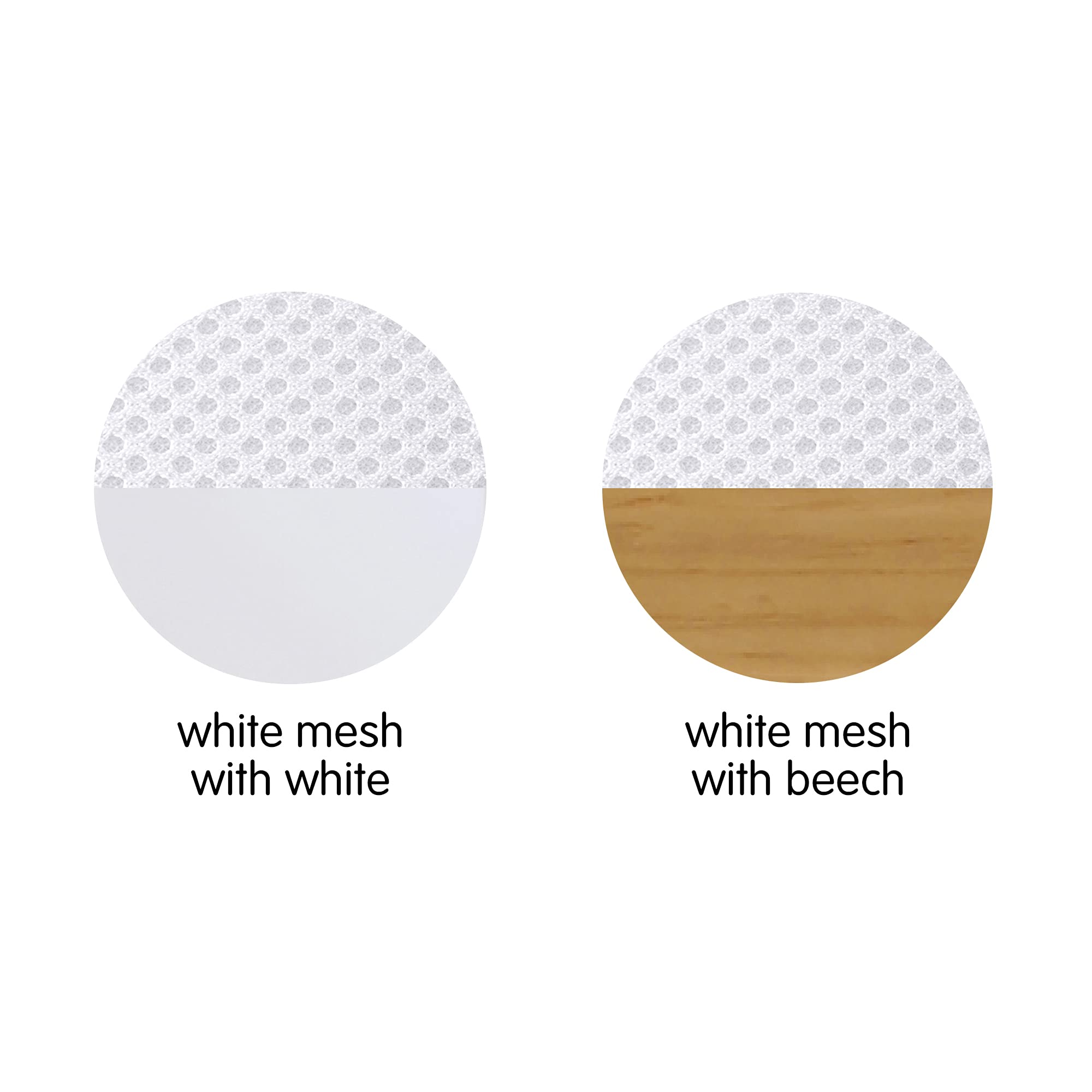 BreathableBaby Breathable Mesh Portable Sleeper — Beech & White — Bigger Than a Bassinet, It's Cradle Size — from Bedside to Travel — Easy Fold & Go — Newborn to 6 Months — Greenguard Gold Certified