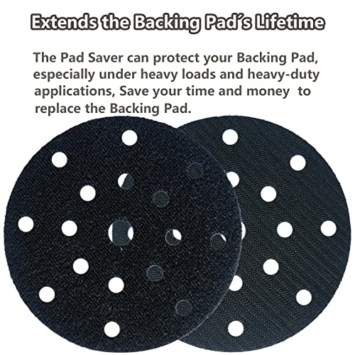 6 inch 17 Holes Pad Saver Premium Hook and Loop Interface Pad for Festool 496647, Extends the backing pad´s lifetime,Multi Hole Pad Protector