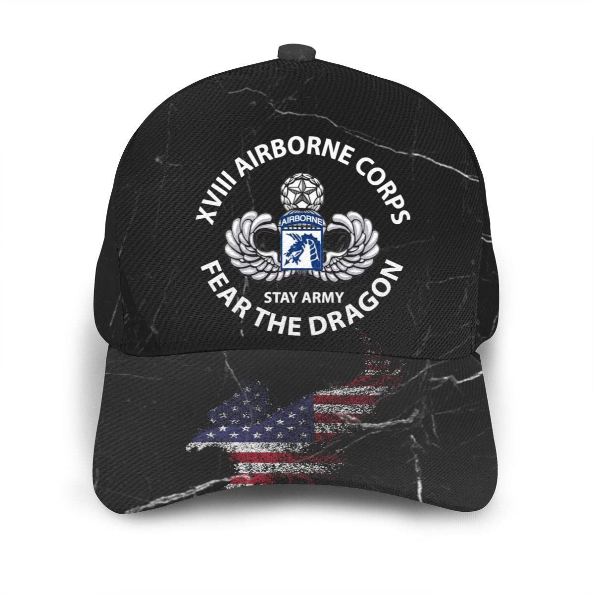18th Airborne Corps Hat Baseball Cap Duck Tongue Cap Fashion Cap Black