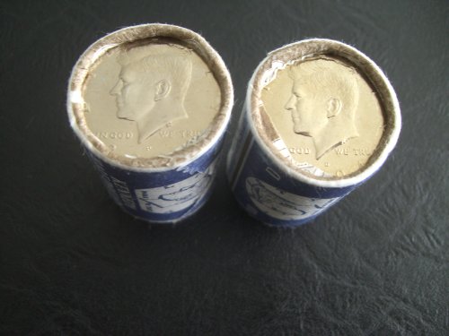 2004 P & D Kennedy Half Dollar Rolls From US Mint 40 Halves Coins
