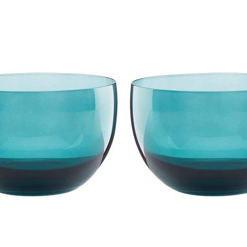 Lenox Sprig & Vine 2-Piece Glass Bowl Set, 2.00 LB, Blue