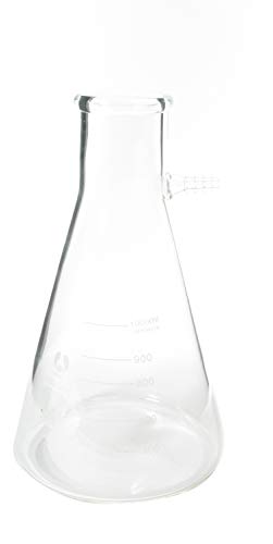 American Educational Clear Borosilicate Glass 1000mL Bomex Filtering Flask