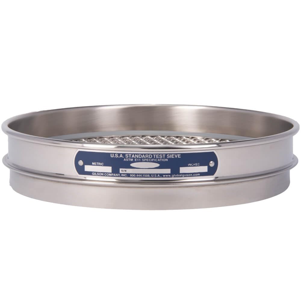 8" Sieve, All Stainless, Half Height, No. 60