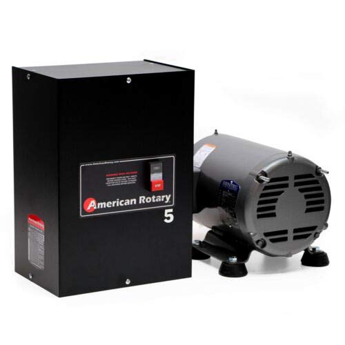 American Rotary Phase Converter AR5 5 HP 1 to 3 Three PH | Can Start up to a 2.5Hp / 7 Amp 208-240v Light Load