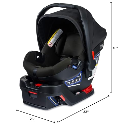 Britax B-Lively and B-Safe Gen2 Travel System, Eclipse Black SafeWash