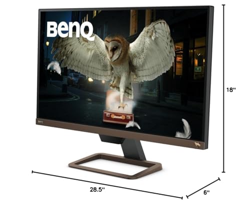 BenQ EW2780U 27 inch 4K Monitor | IPS Multimedia with HDMI connectivity | HDR | Eye-Care Sensor | Integrated Speakers and Custom Audio Modes | USB C Connectivity and Charging