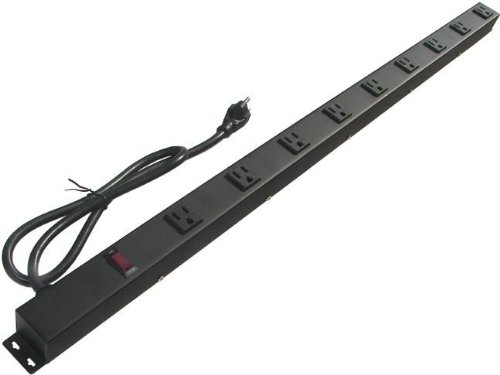 36in 9 Outlet Metal Power Strip, 30931