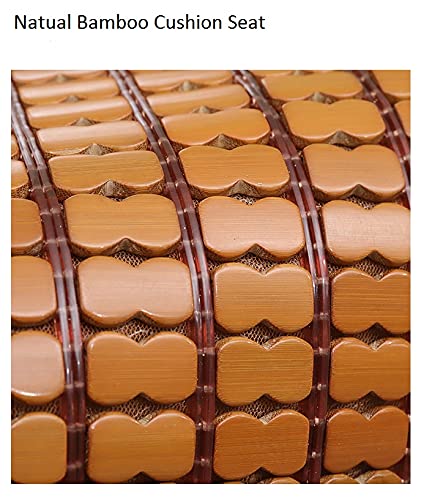 Maricome Bamboo Chair Cushions Summer Car Seat Cushion Seat Pad, Breathable Anti-Slip Size 45X45CM (1)