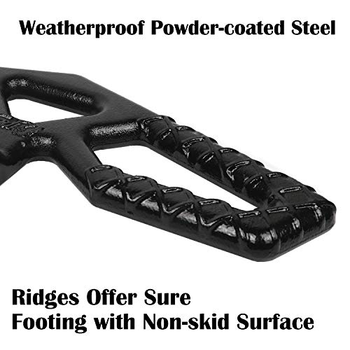 Eapele Tow Hitch Step for 2 inch Receivers, Solid Steel Construction Rust Free Powder Coated, 10,000lbs Rated Tow Strap Capacity