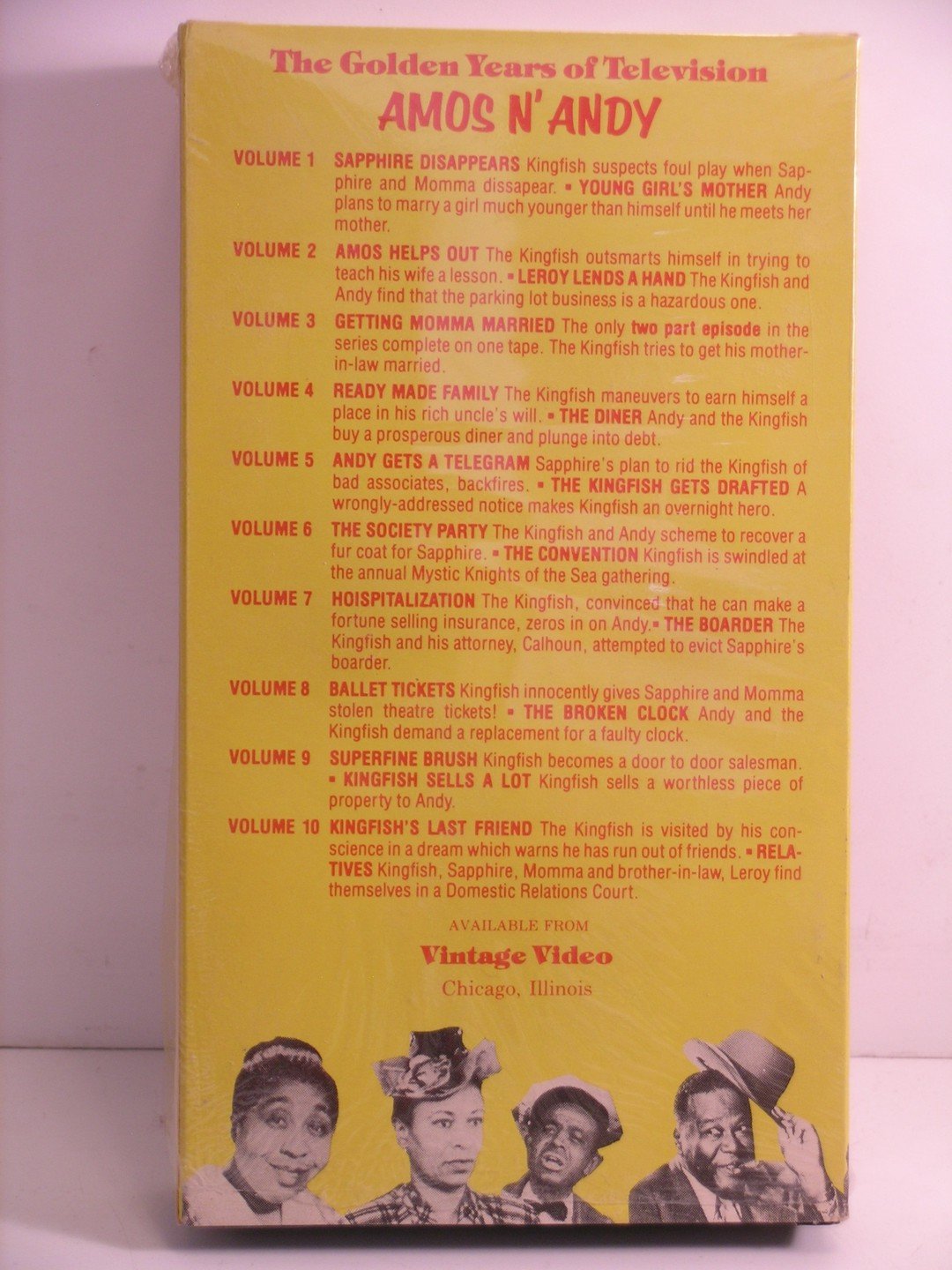 Amos n' Andy TV Show---"Ready Made Family & The Diner"----VHS Video