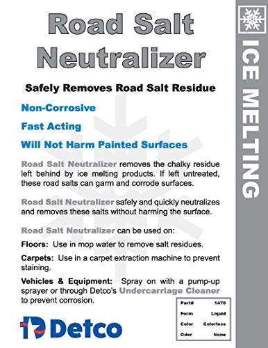 Road Salt Neutralizer -Neutralizes Salt's Corrosive Films, Paint Metal Protective & Road Film- 1 Gallon Makes 32 gallons